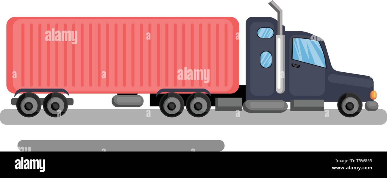 Pink lorry Stock Vector Images - Alamy
