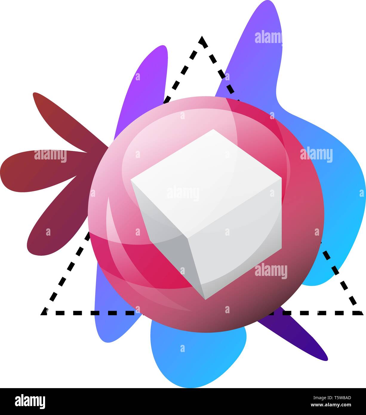 Colorful BizSugar vector icon illustration on white background Stock ...