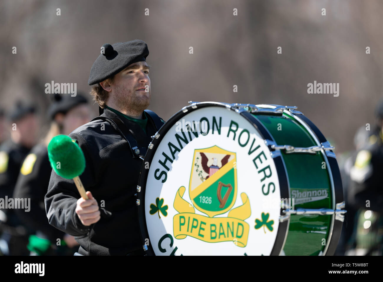 Chicago, Illinois, USA - March 16, 2019: St. Patrick's Day Parade ...