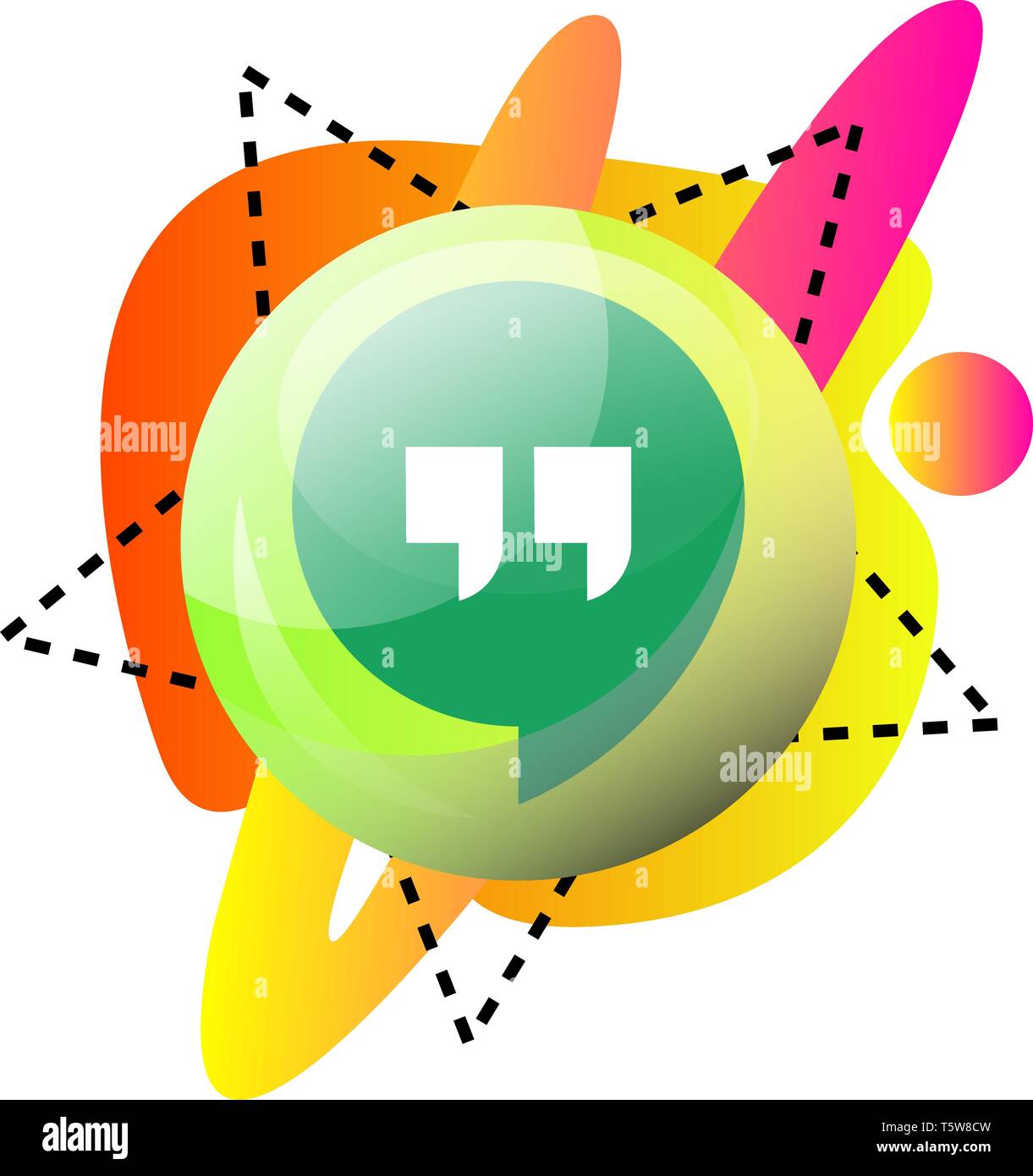 HangOut communication platform vector icon illustration on a white ...