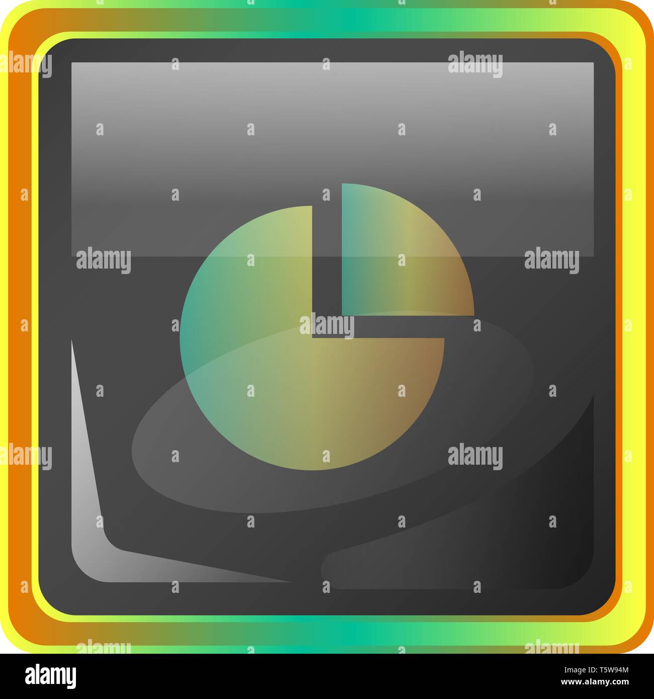 Storage grey vector icon illustration with colorful details on white ...