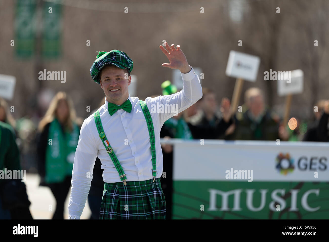 Chicago, Illinois, USA - March 16, 2019: St. Patrick's Day Parade Stock ...