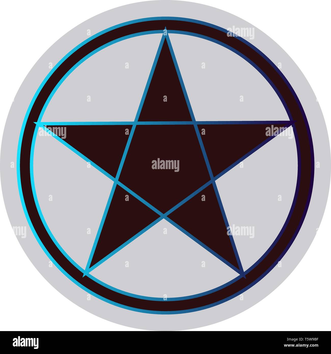 Wicca star symbol vector illustration on a white background Stock ...