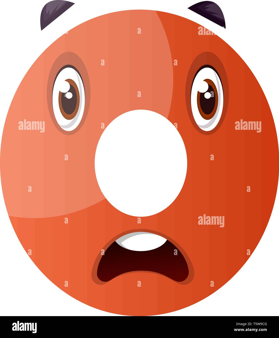 Red letter O vector illustration on white background Stock Vector Image ...