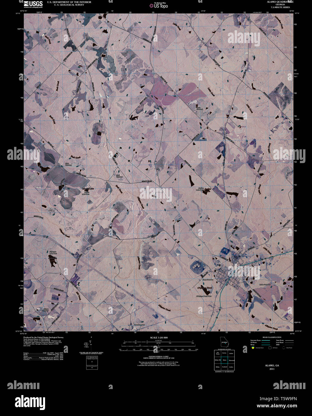 Map of alamo hi-res stock photography and images - Alamy