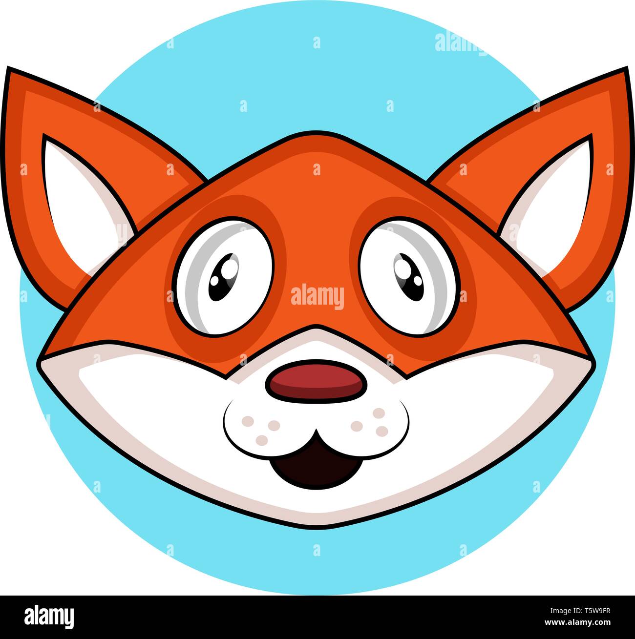Cartoon red fox funny Stock Vector Images - Alamy
