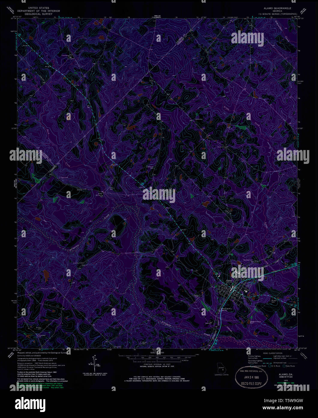 Map of alamo hi-res stock photography and images - Alamy