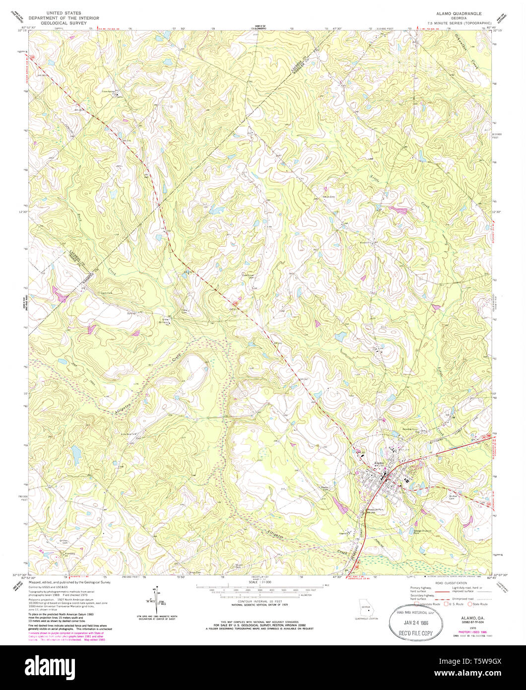 Map of alamo hi-res stock photography and images - Alamy