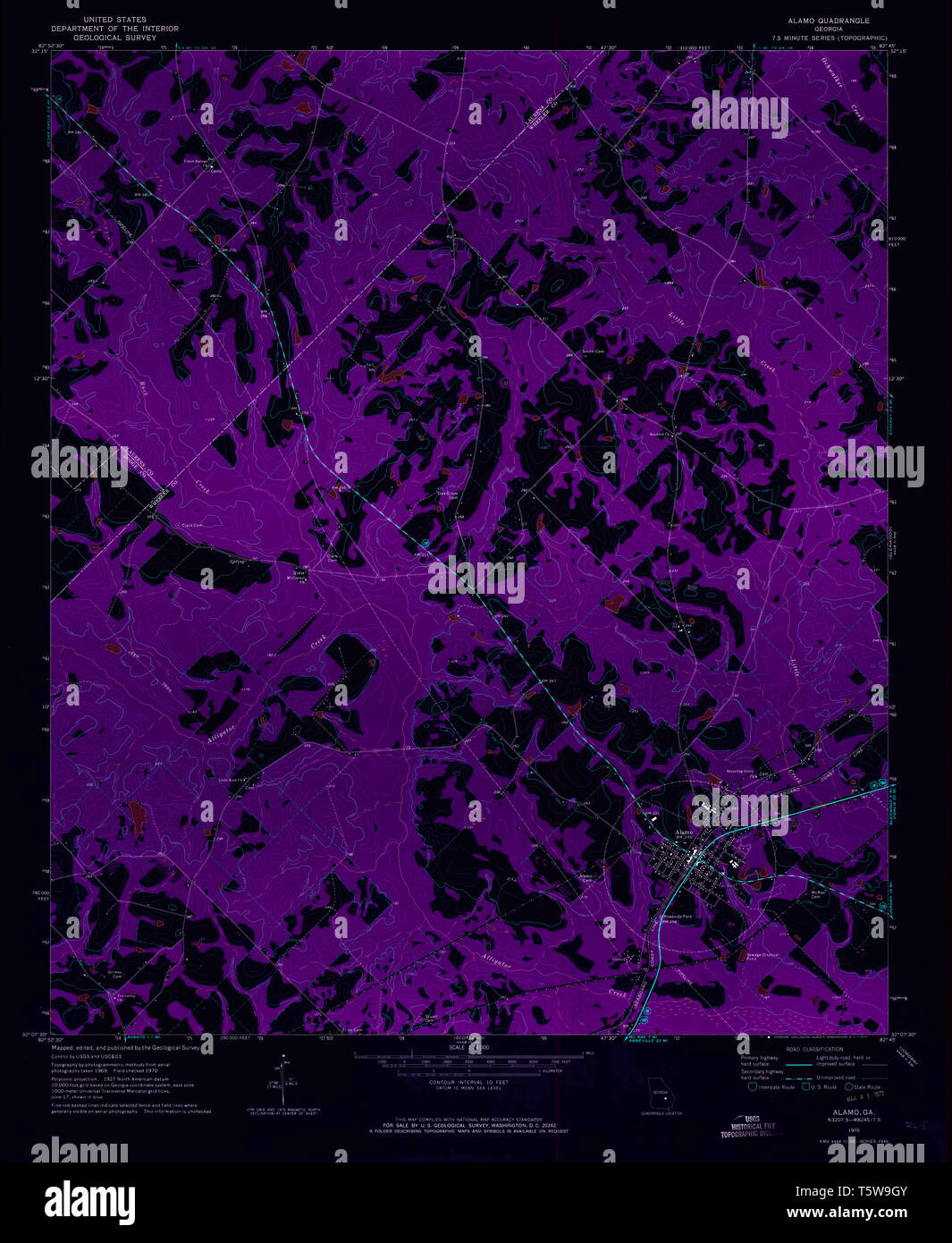 Map of alamo hi-res stock photography and images - Alamy