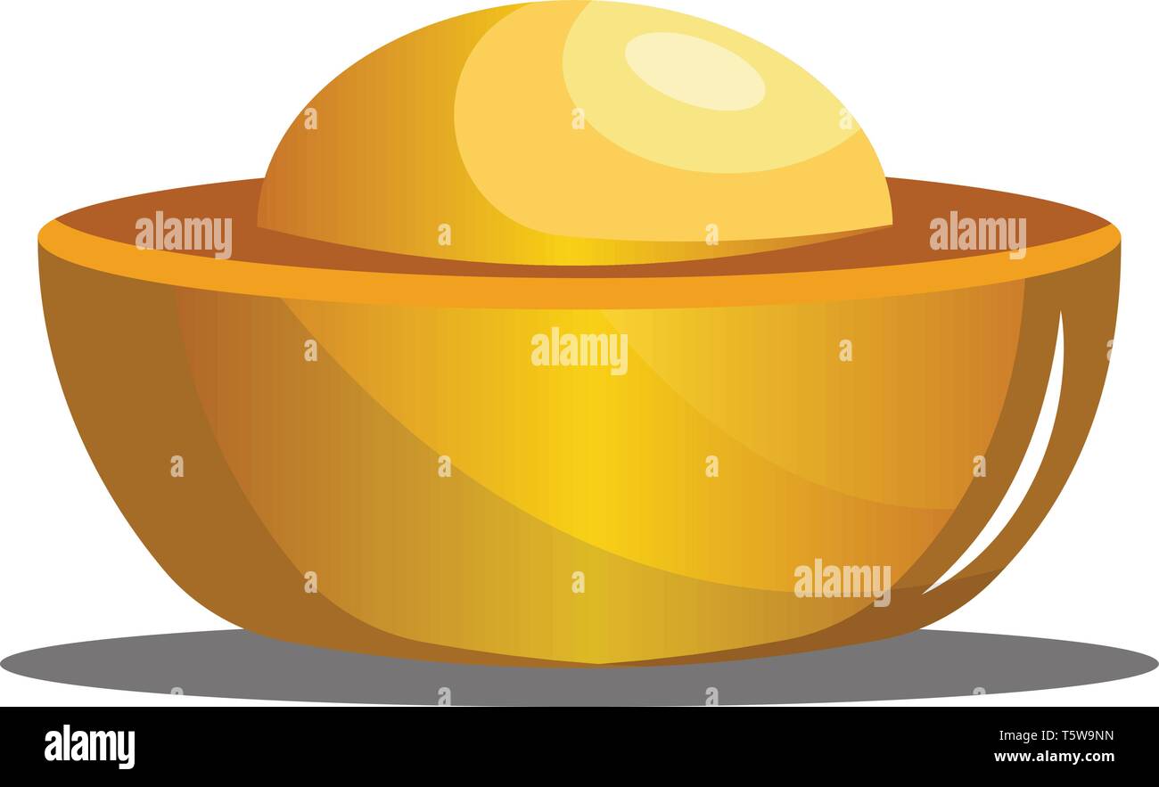 Traditional Chinese gold Ingot illustration vector on white background ...