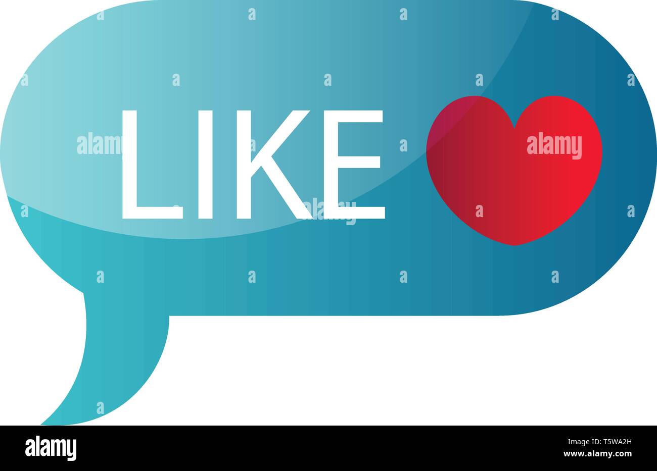 Blue white speech bubble Stock Vector Images - Alamy