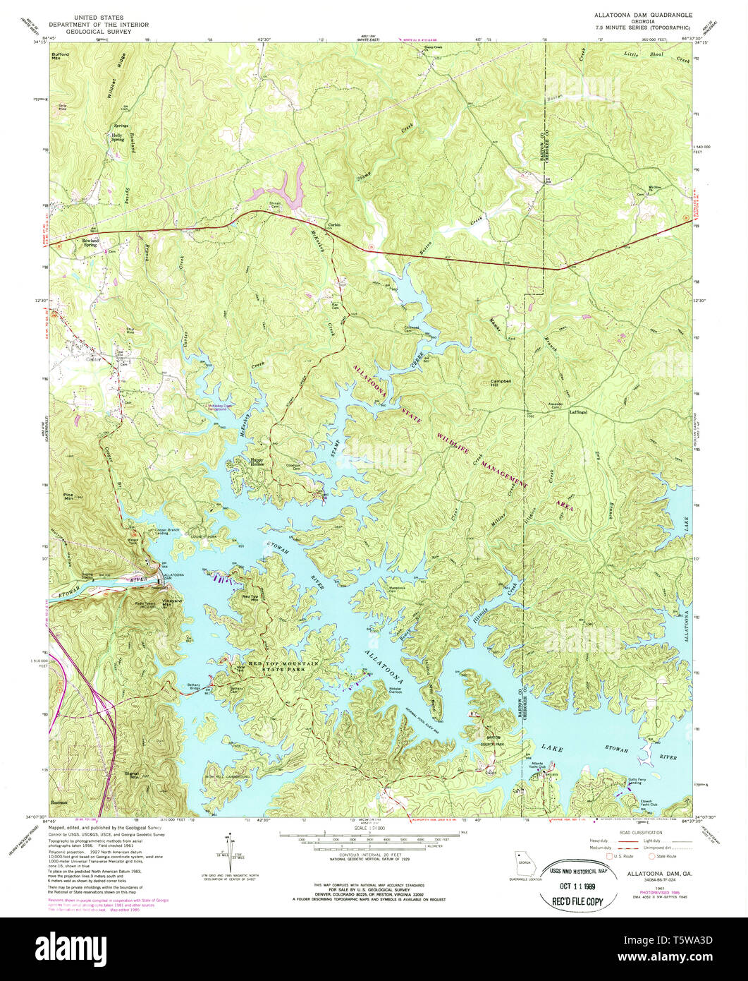 Allatoona dam hi-res stock photography and images - Alamy