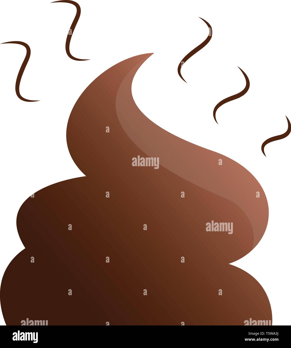 Vector illustration of a poop on white background Stock Vector Image ...