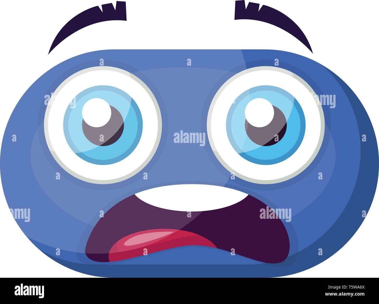 Blue emoji Stock Vector Images - Alamy