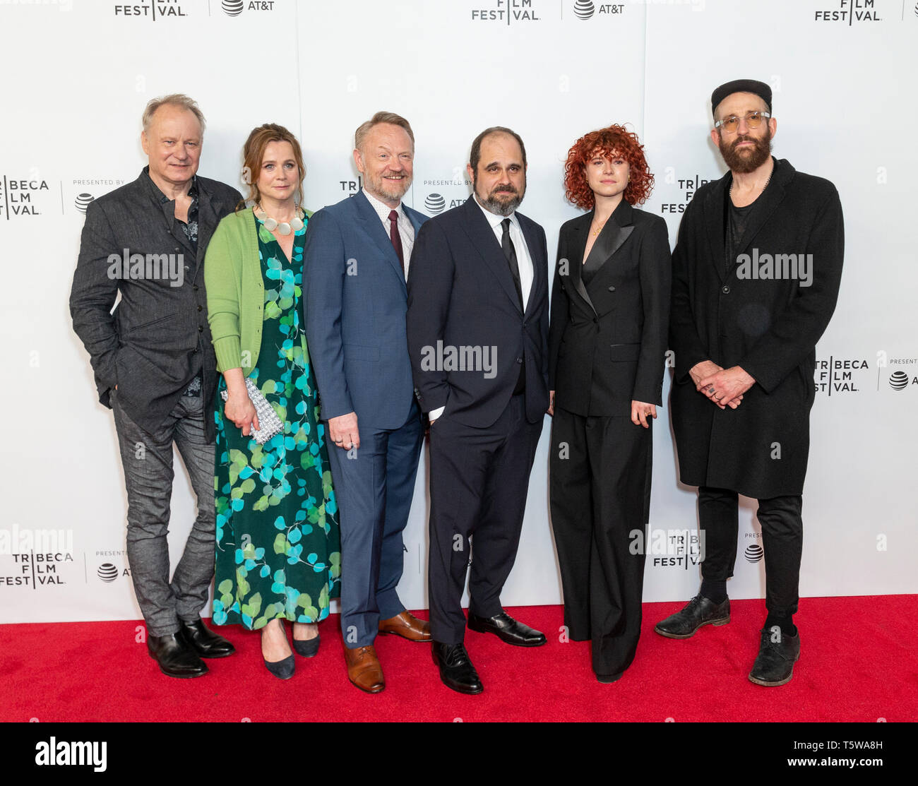 New York, NY - April 26, 2019: Stellan Skarsgard, Emily Watson, Jared ...