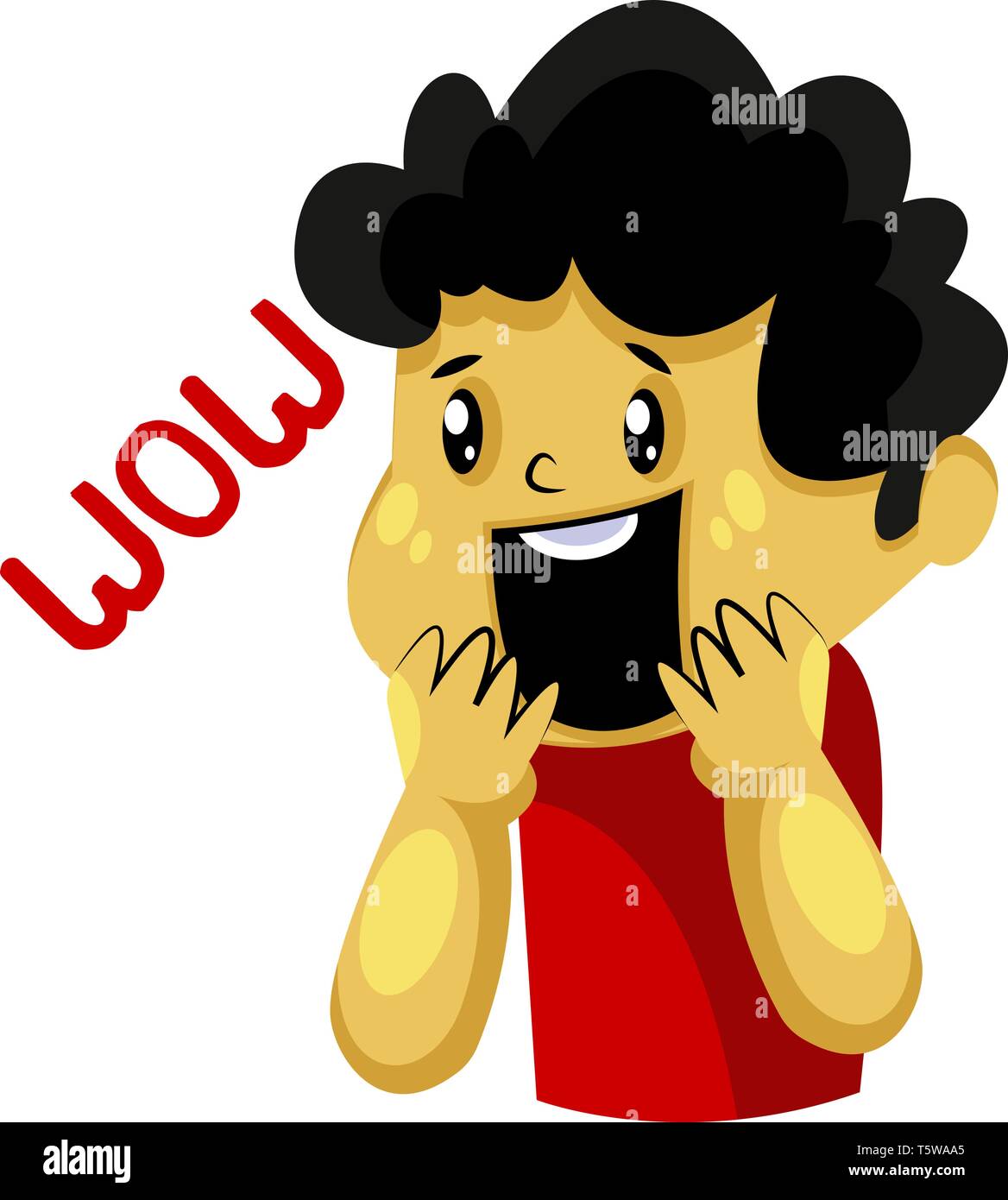 Wow Expression Cartoon