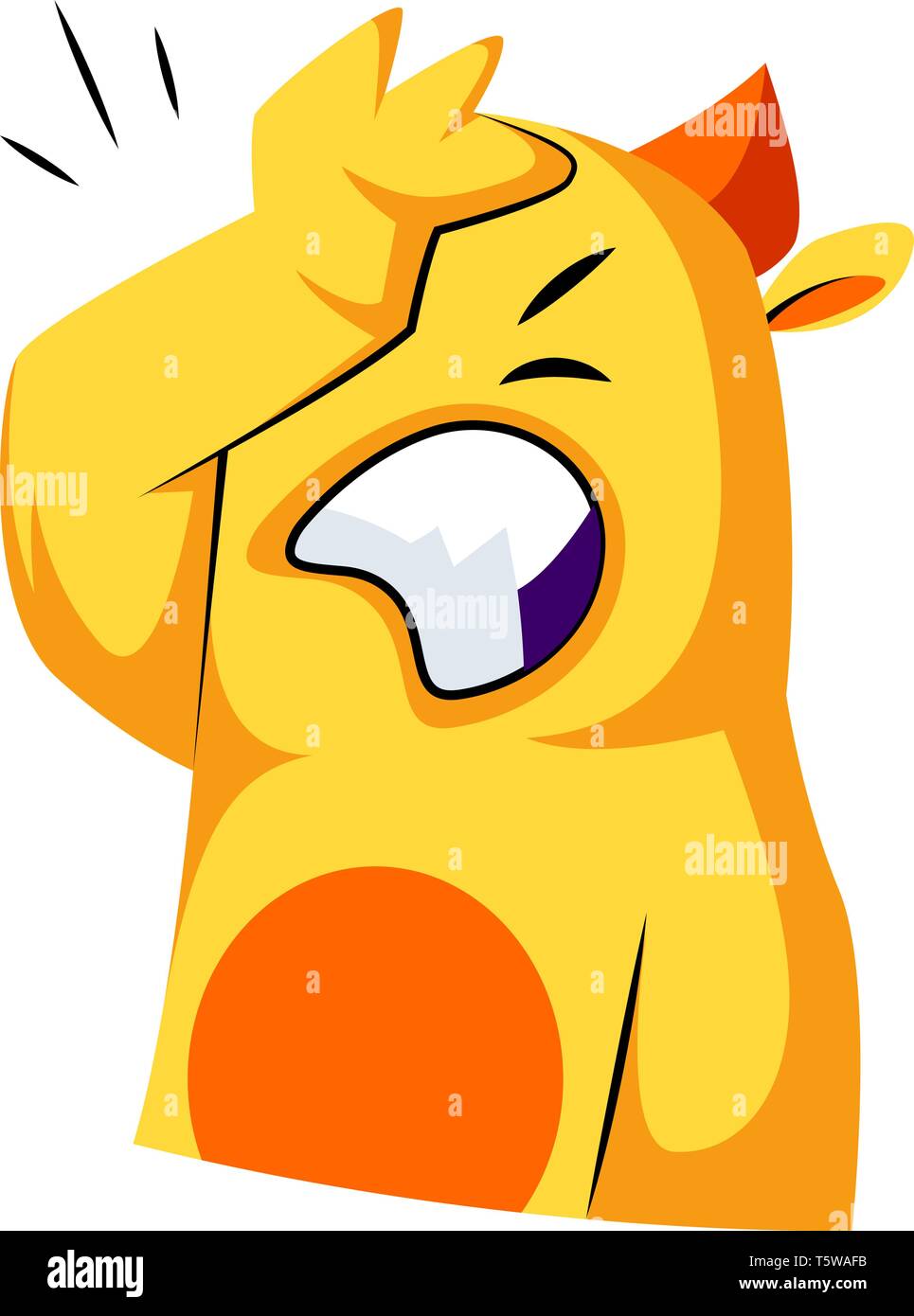 Hitting is not allowed cartoon Stock Vector Images - Alamy