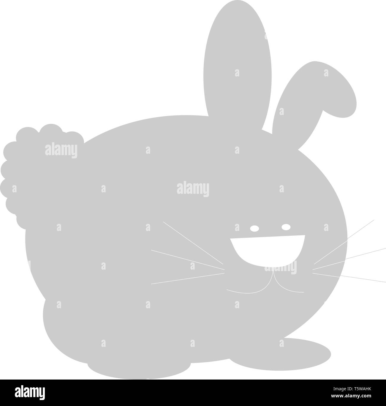 Little grey rabbit Black and White Stock Photos & Images - Alamy