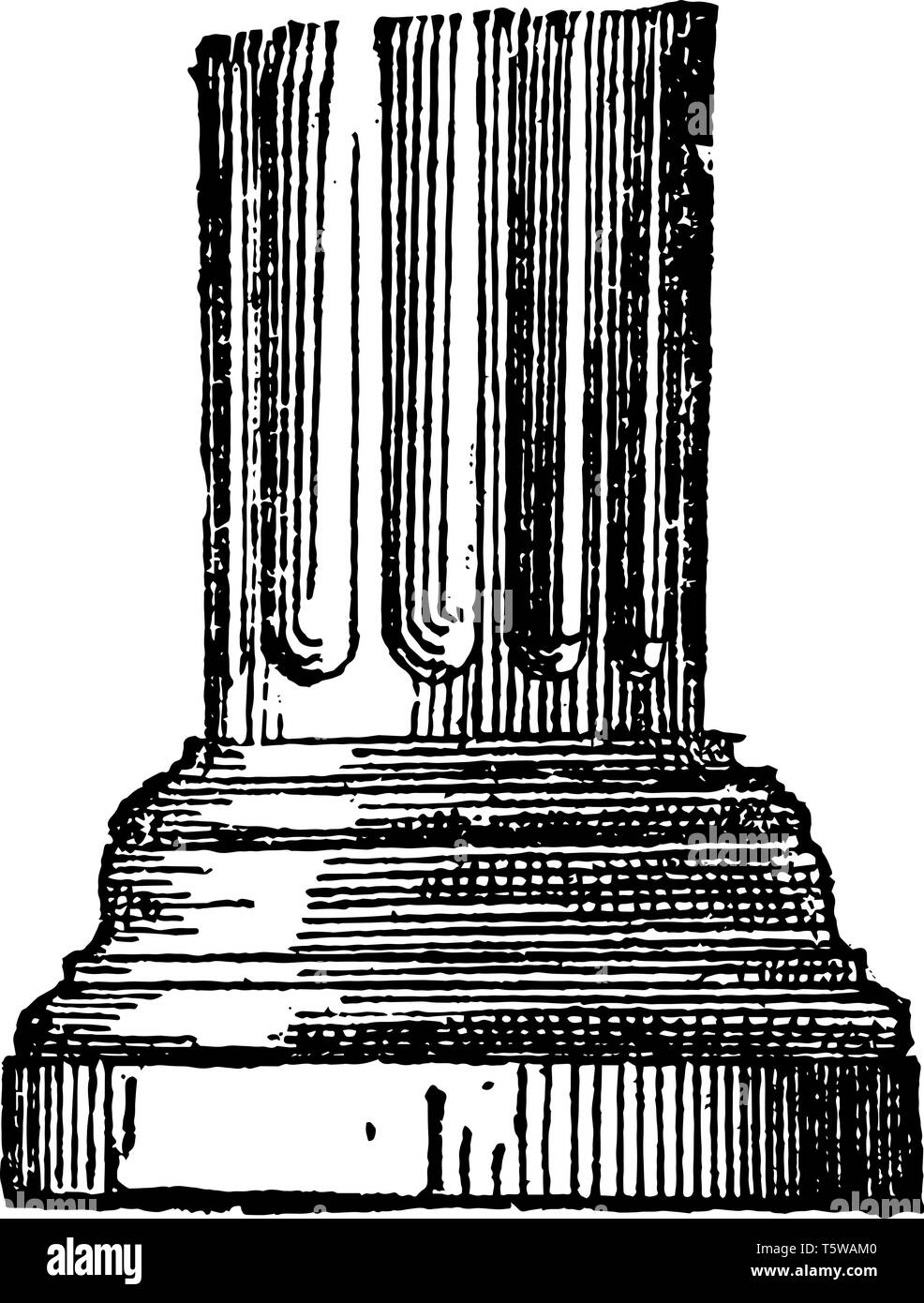 Base plans building design office refurb vintage line drawing or ...