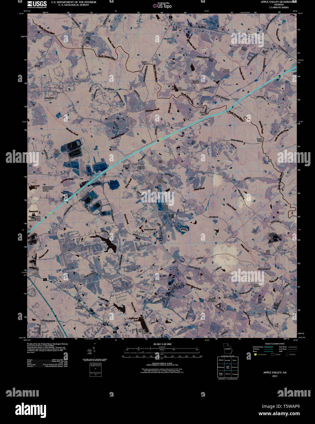Map of apple valley hi-res stock photography and images - Alamy