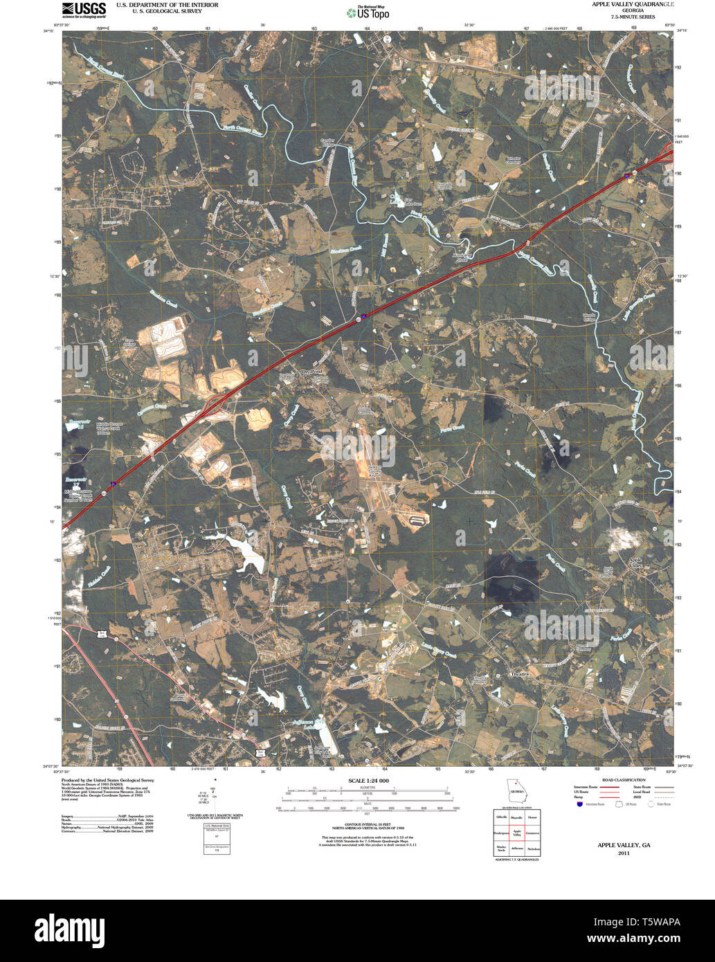 Map of apple valley hi-res stock photography and images - Alamy
