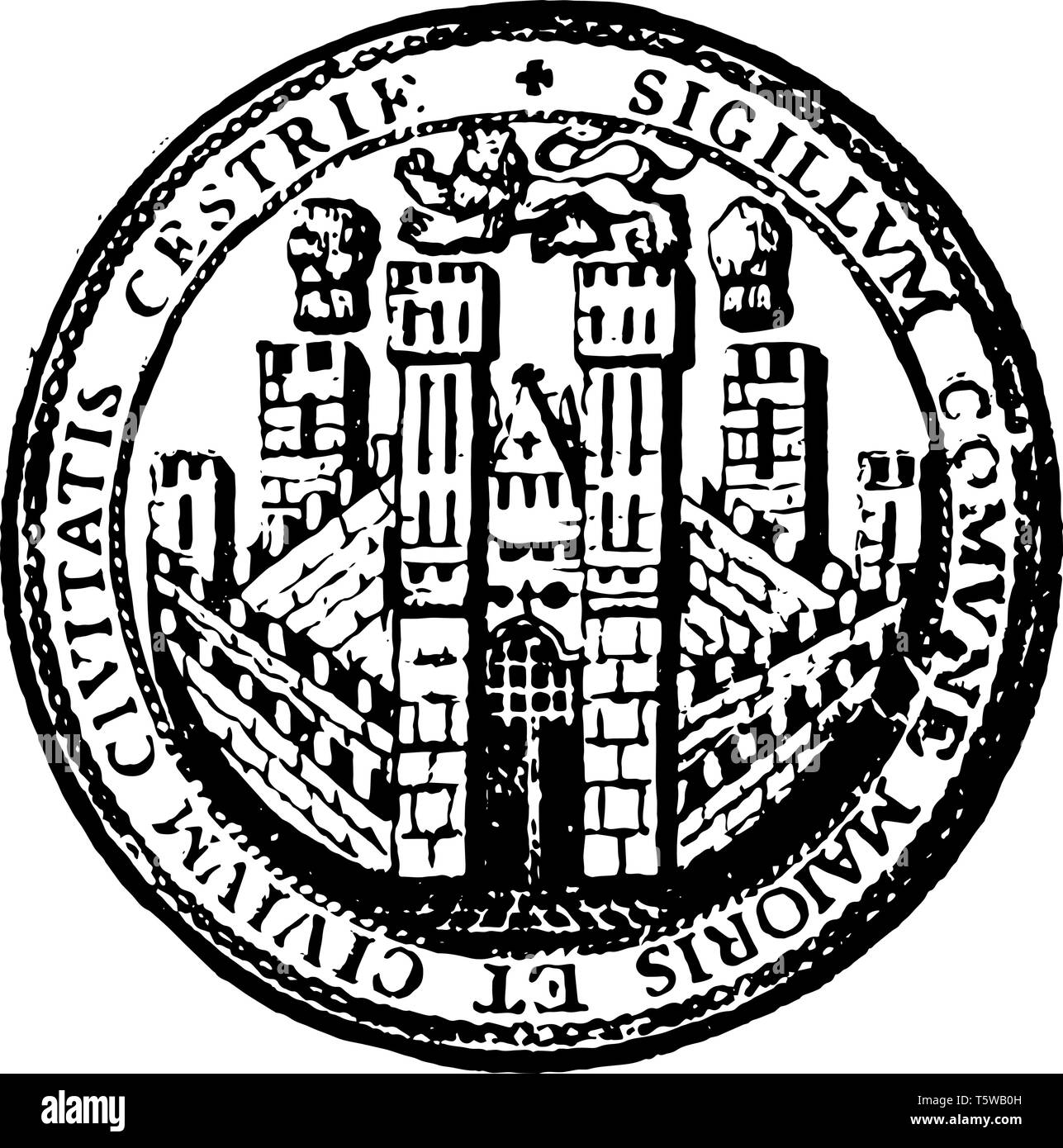 Chester coat of arms Stock Vector Images - Alamy