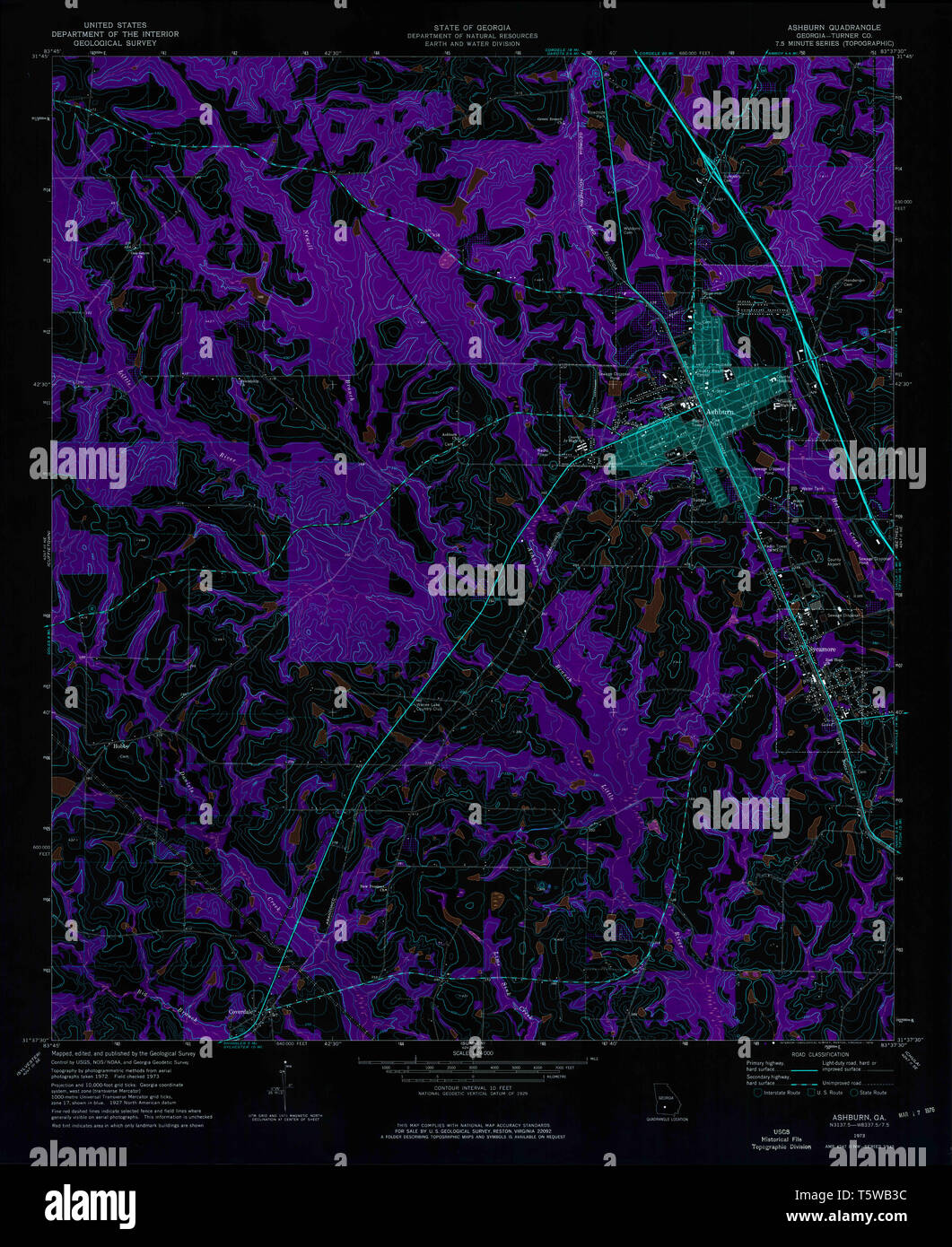 Ashburn map hi-res stock photography and images - Alamy