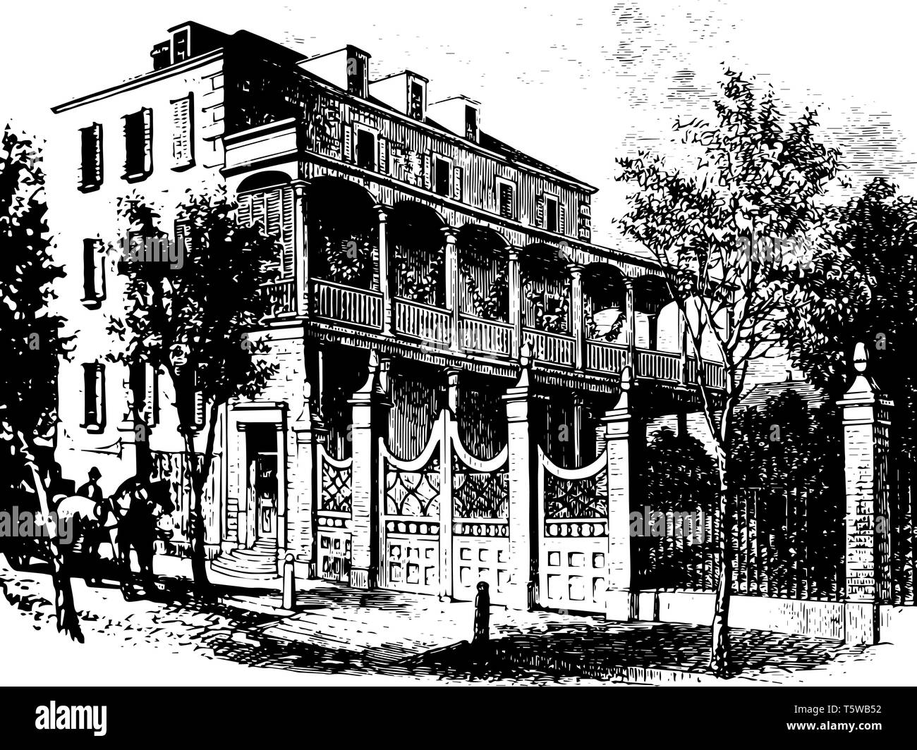 Image shows building structure Black and White Stock Photos & Images ...