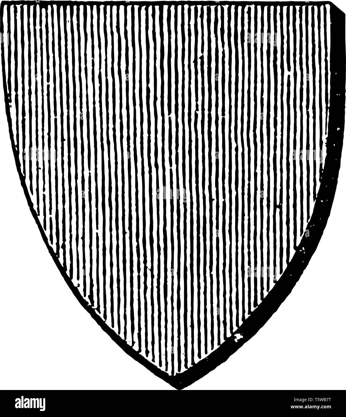 Gules Shield is a heraldic shield with a red surface vintage line ...