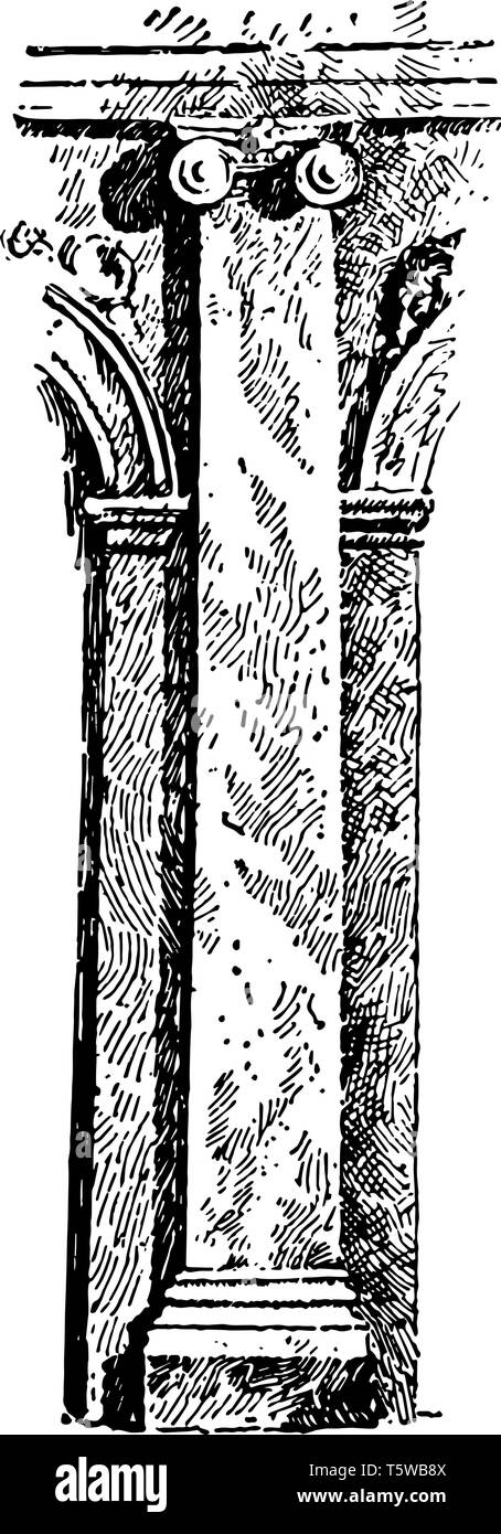 One pillar Stock Vector Images - Alamy