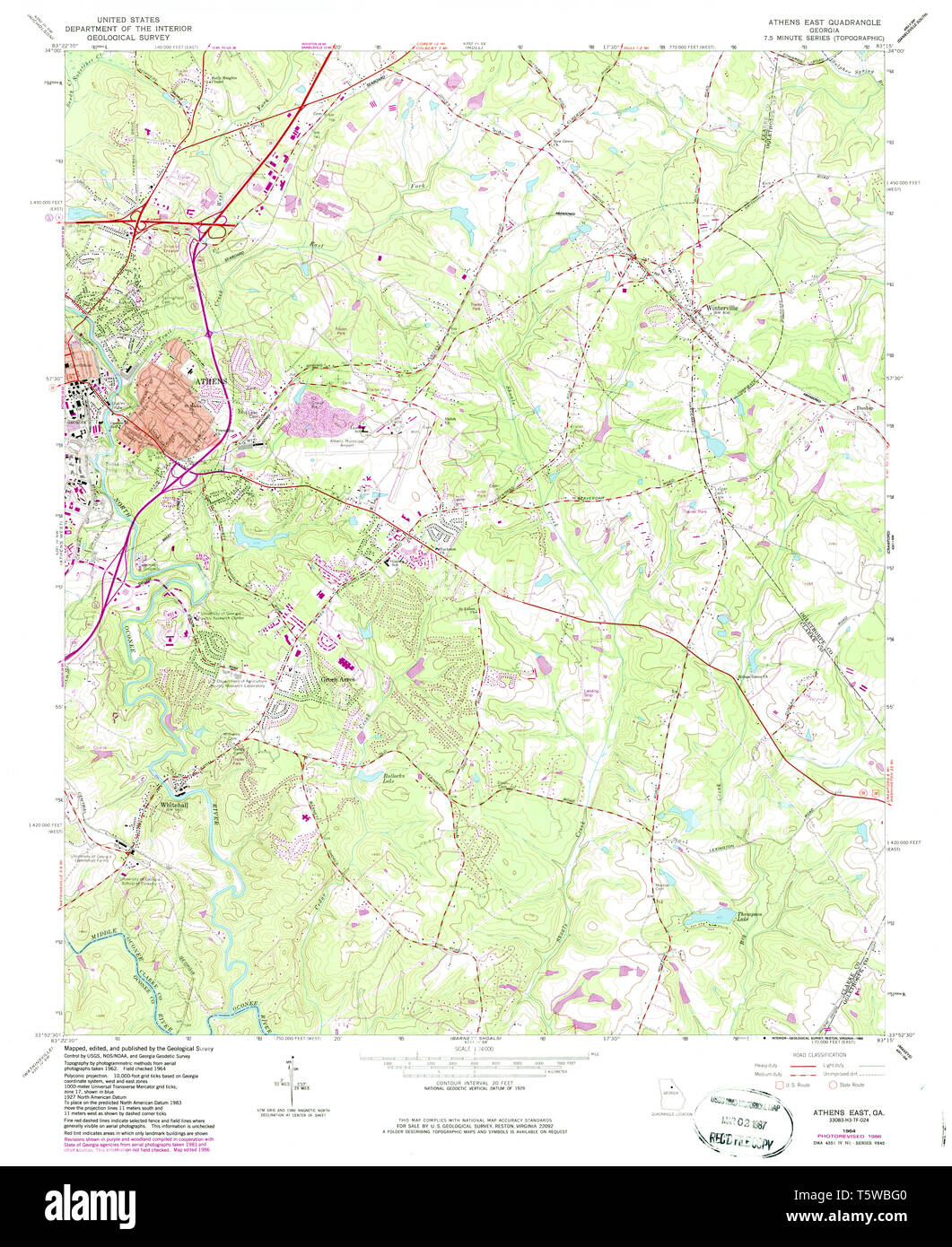 Google Map Of Athens Ga