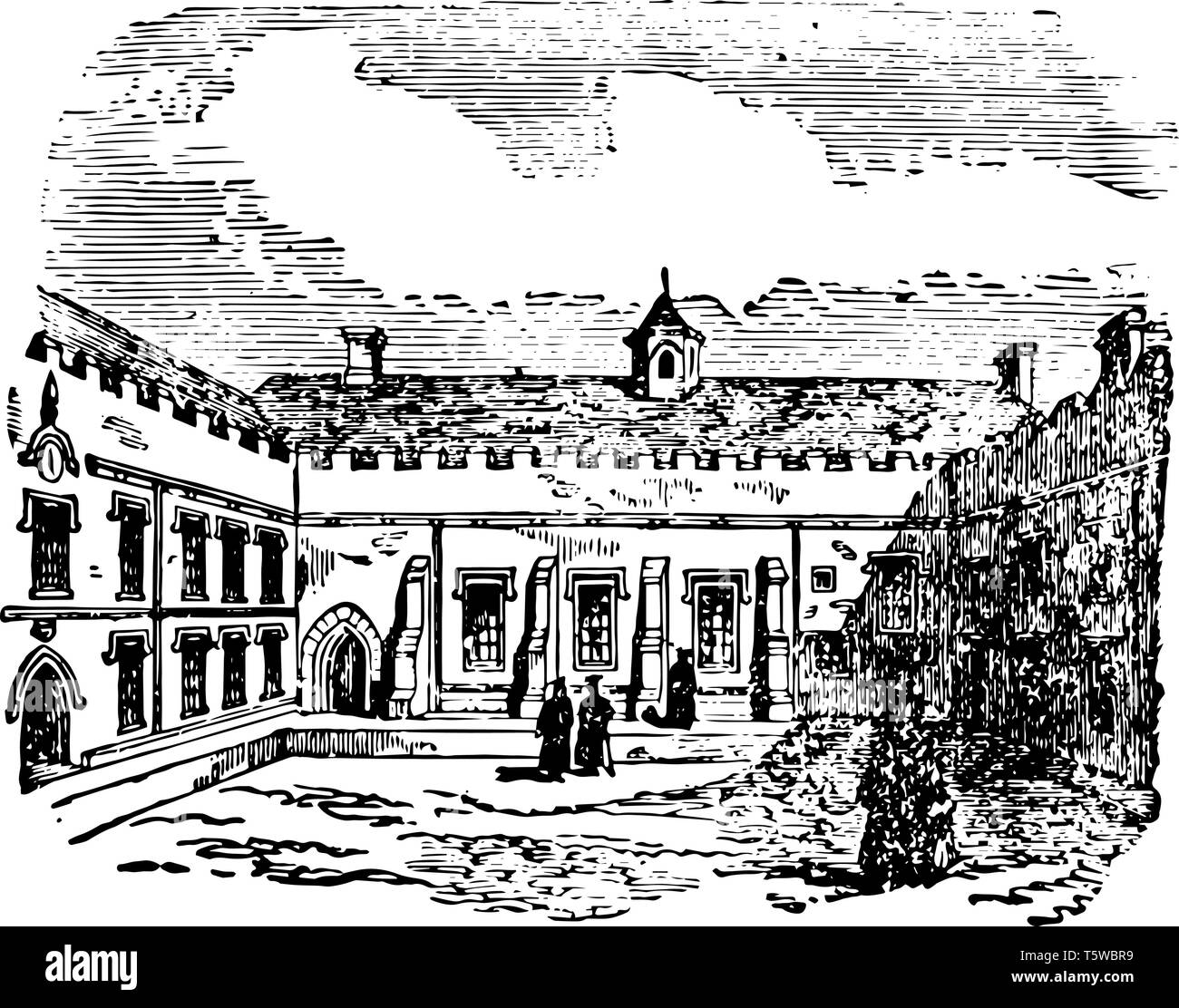 Buildings with arcades Stock Vector Images - Alamy