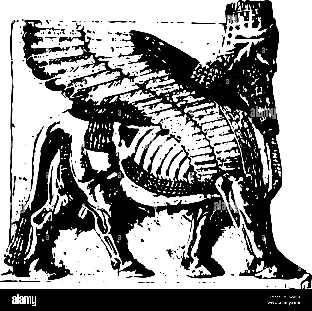 Assyrian winged bull hi-res stock photography and images - Alamy