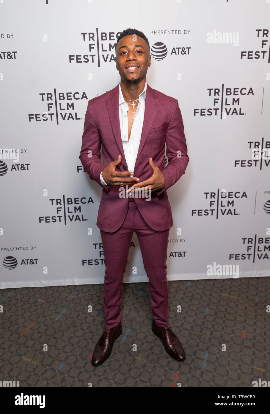 New York, NY - April 26, 2019: Chris Jarell attends world premiere of ...