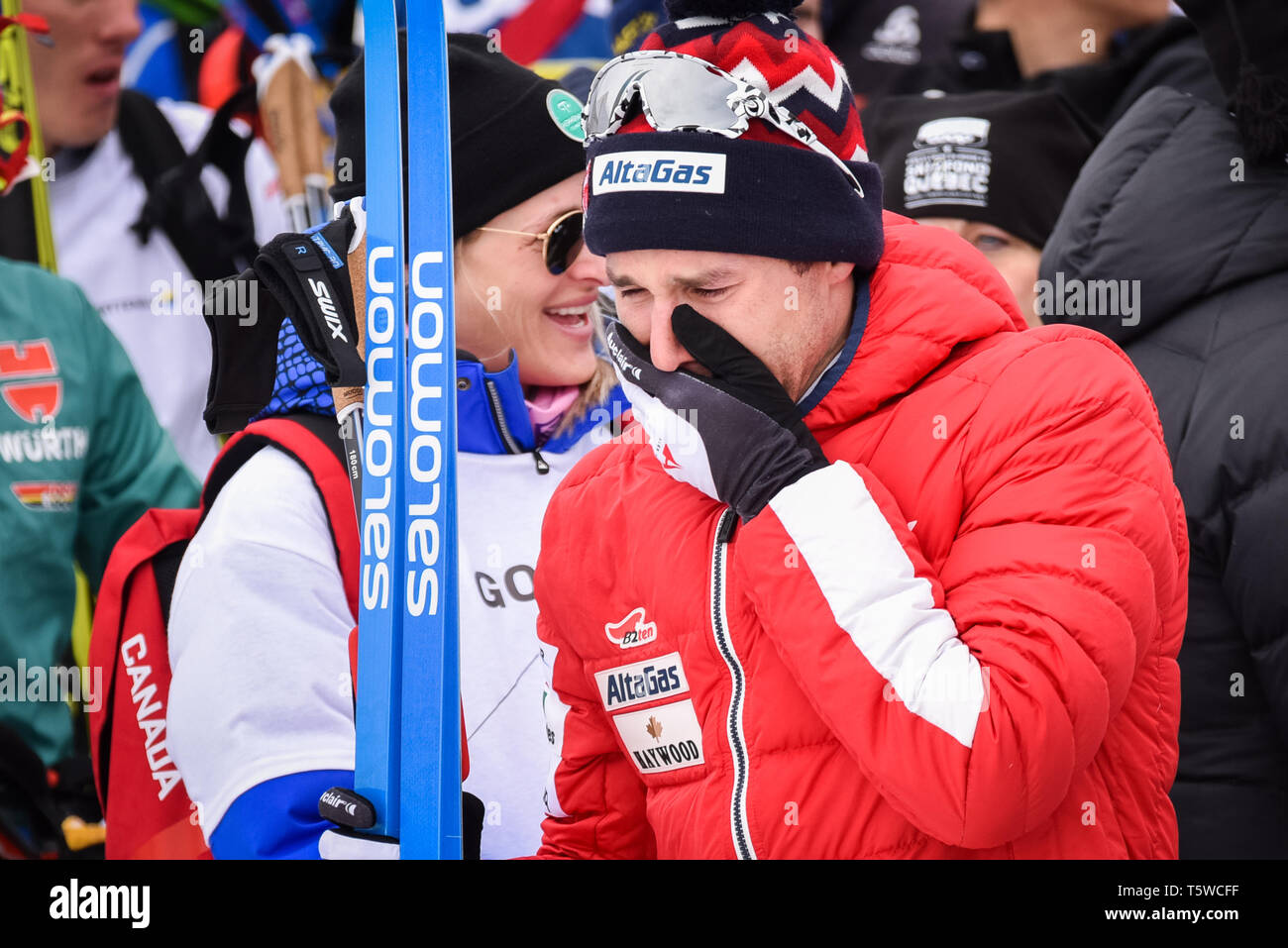 Canada's Alex Harvey is overcome with emotion after finishing second in ...