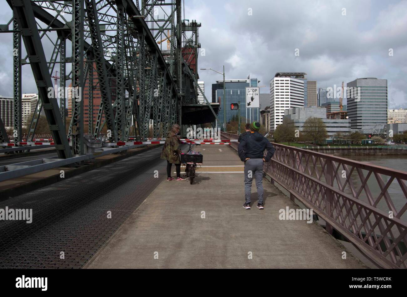 Portland road barrier hi-res stock photography and images - Alamy