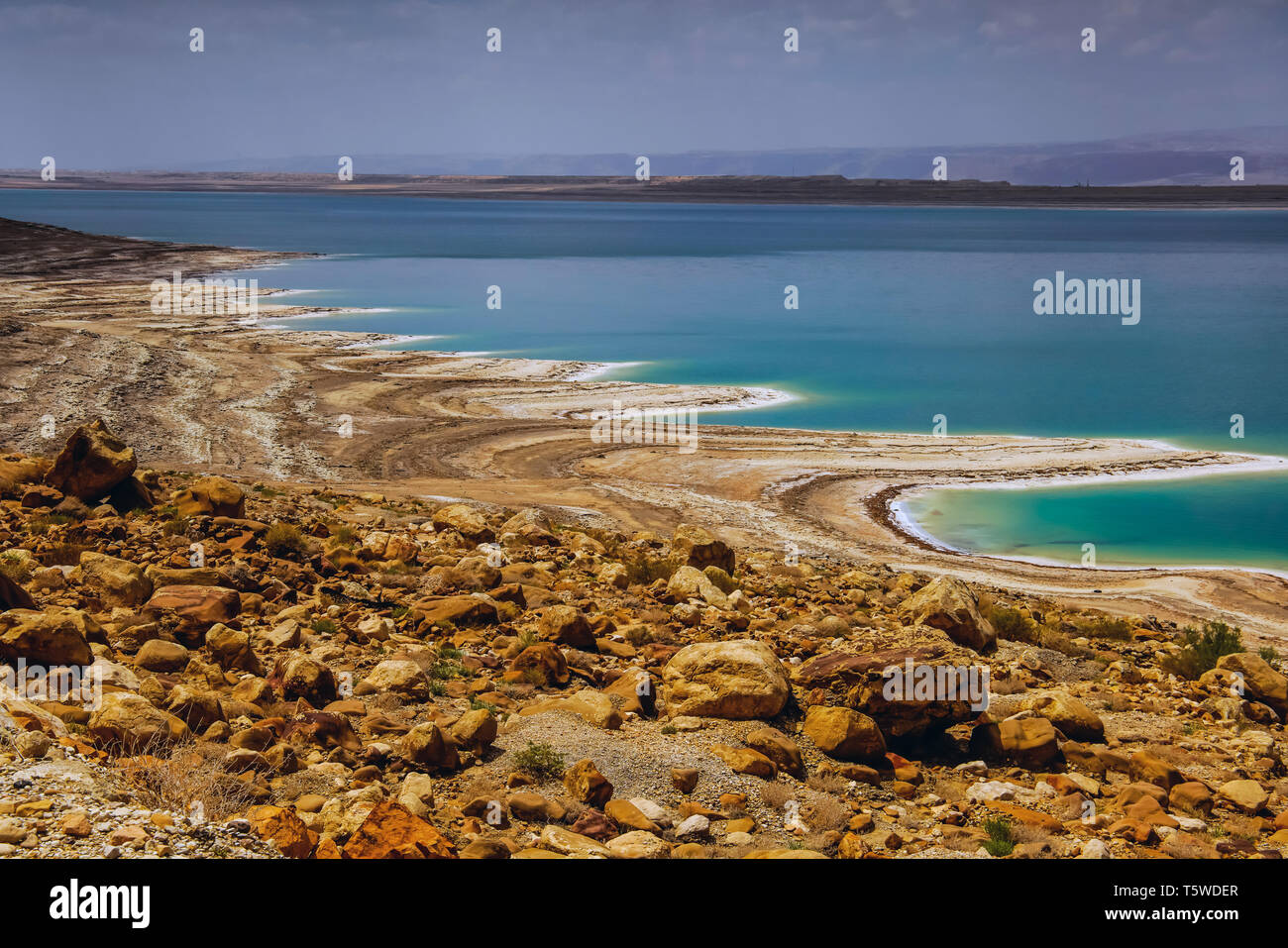 Dead sea jordan coastline hi-res stock photography and images - Alamy