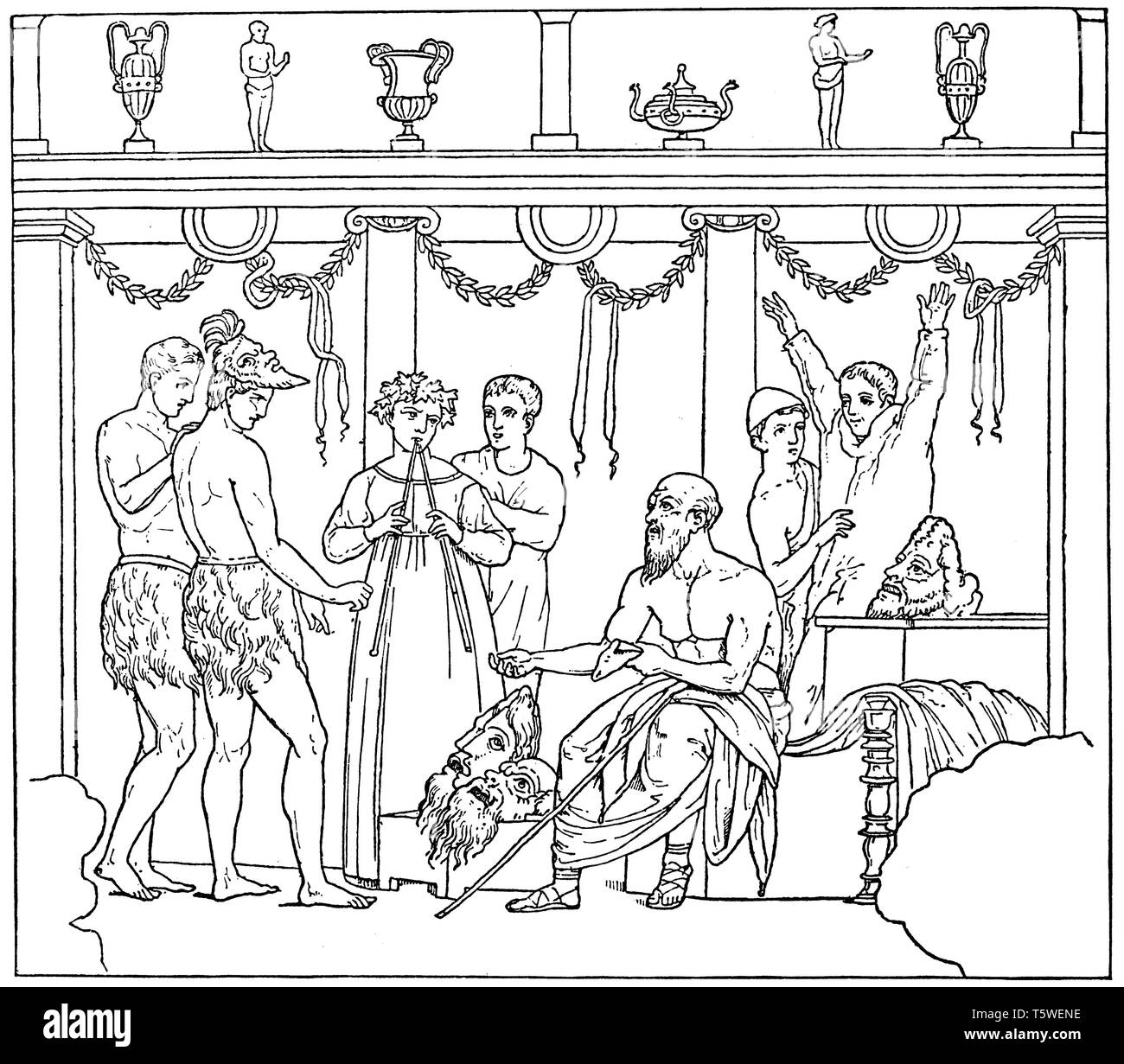 Satyr mosaic hi-res stock photography and images - Alamy