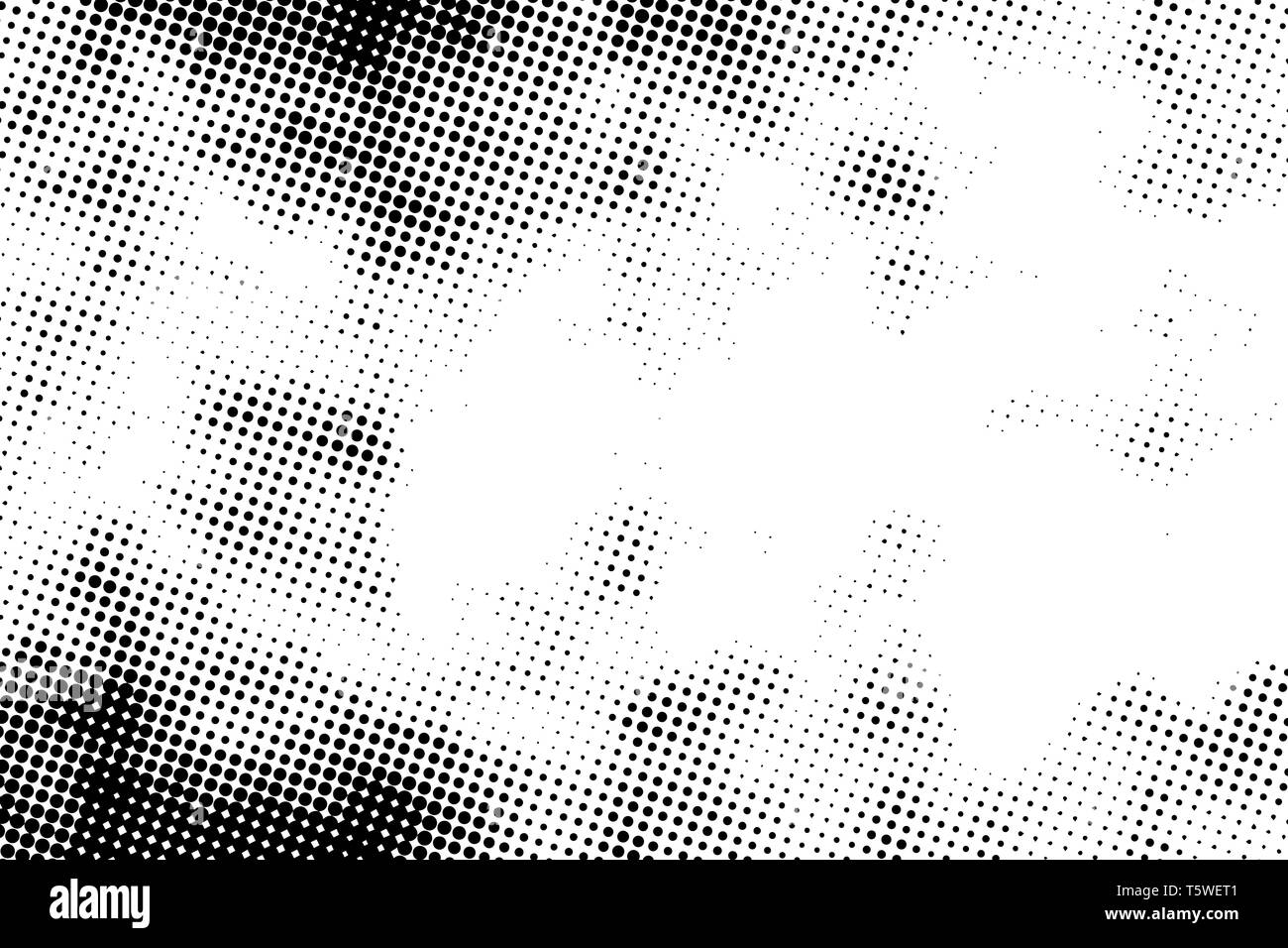 Black grunge halftone pattern, retro background on white Stock Vector Image & Art - Alamy