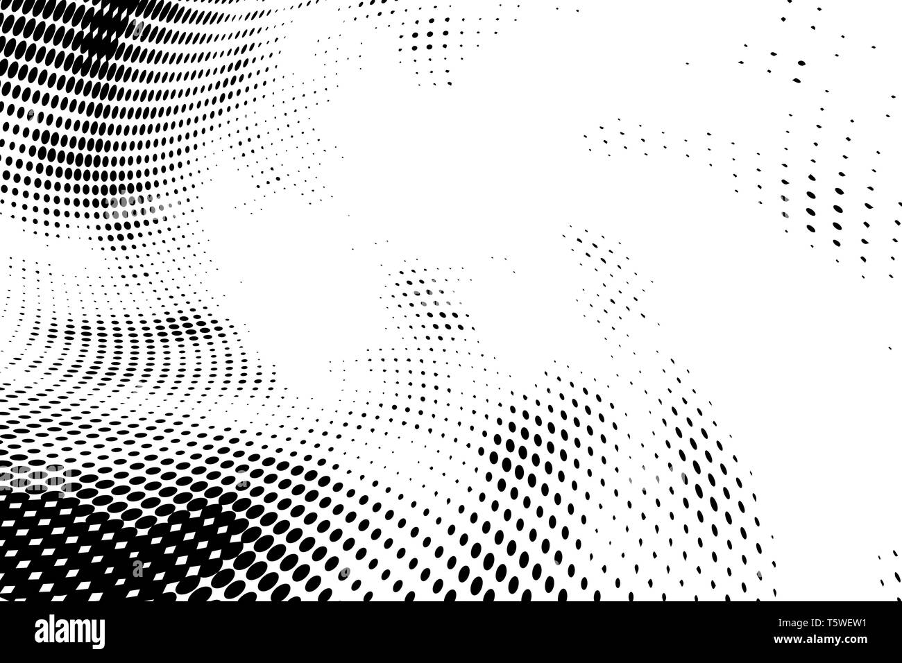 Twisted grunge halftone pattern, retro background on white Stock Vector ...