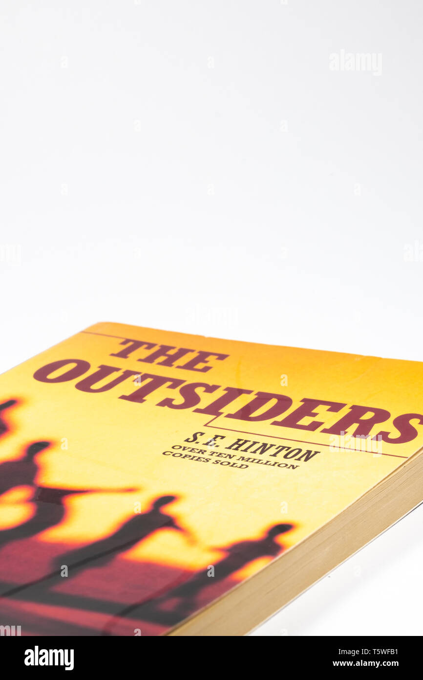 Close up image of The Outsiders book by SE Hinton Stock Photo - Alamy