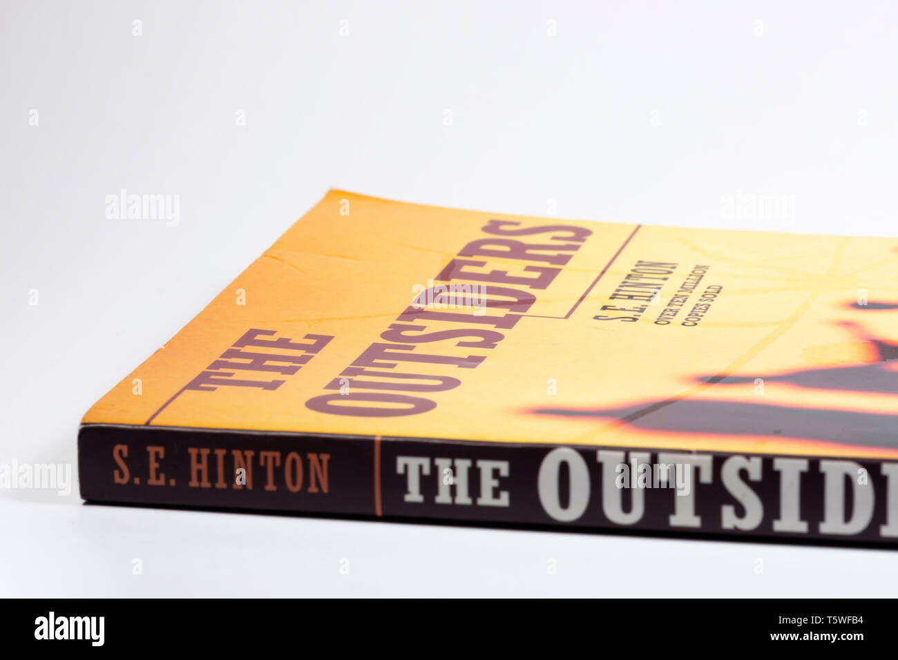Close up image of The Outsiders book by SE Hinton Stock Photo - Alamy