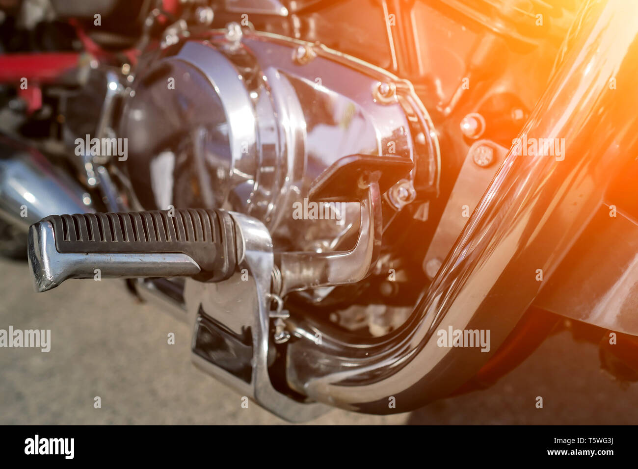 Chrome motorcycle hi-res stock photography and images - Alamy