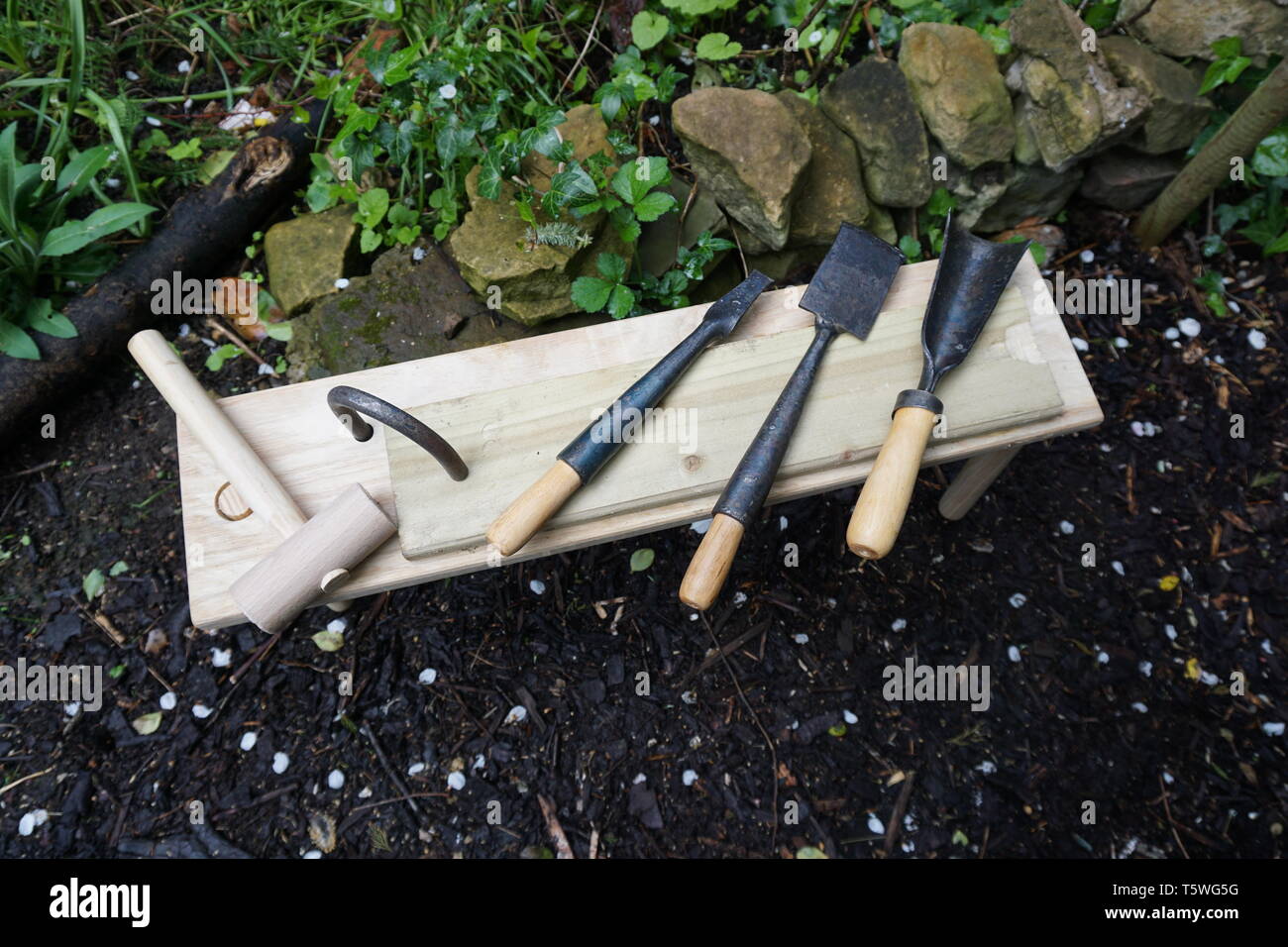 Mallet on a workbench hi-res stock photography and images - Alamy