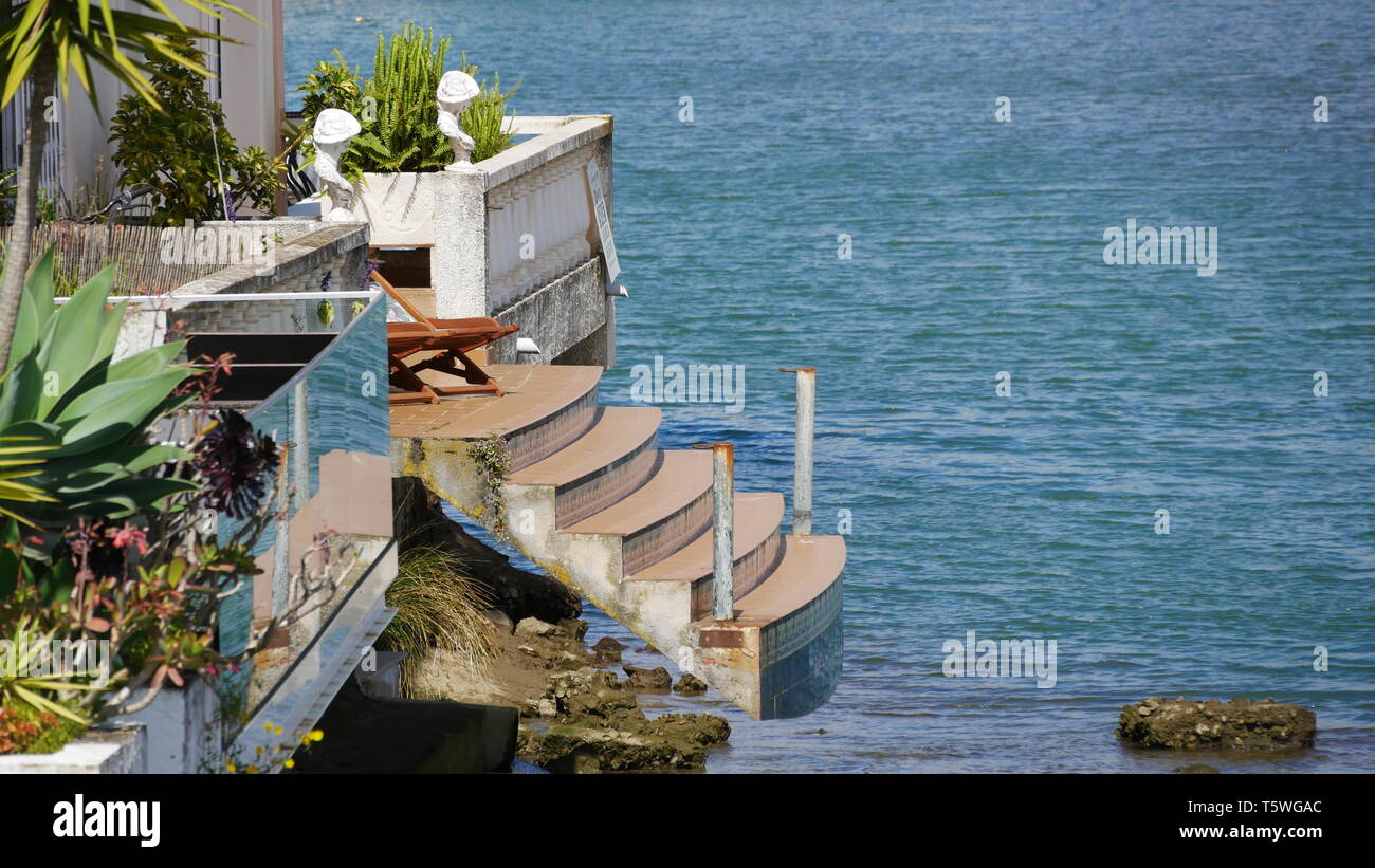 stairs directly into the water Stock Photo - Alamy