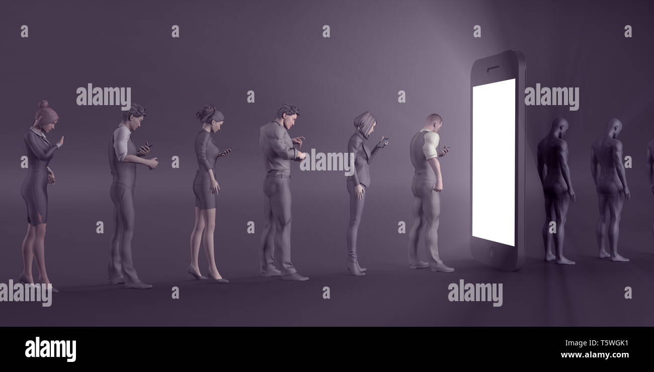 Smartphone Entertainment with Technology Apps as Art Stock Photo - Alamy