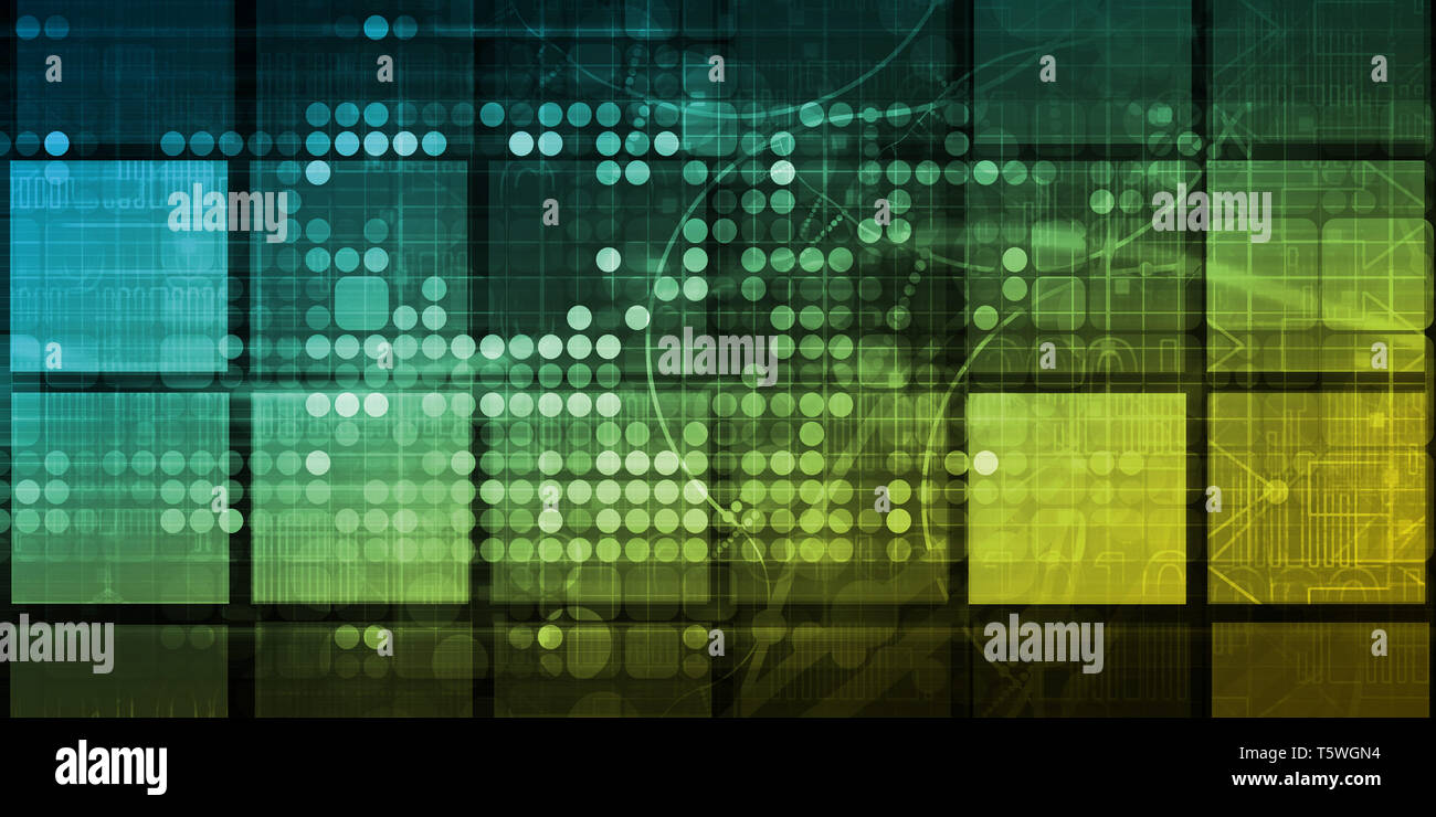 Future Retail Technology Abstract Background Concept Art Stock Photo ...