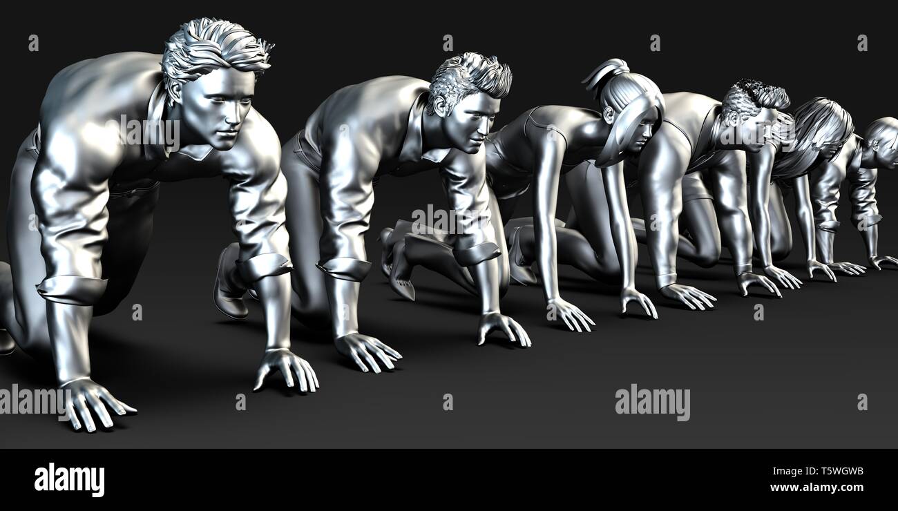 Empowered Business Team Ready for Success Concept Stock Photo - Alamy