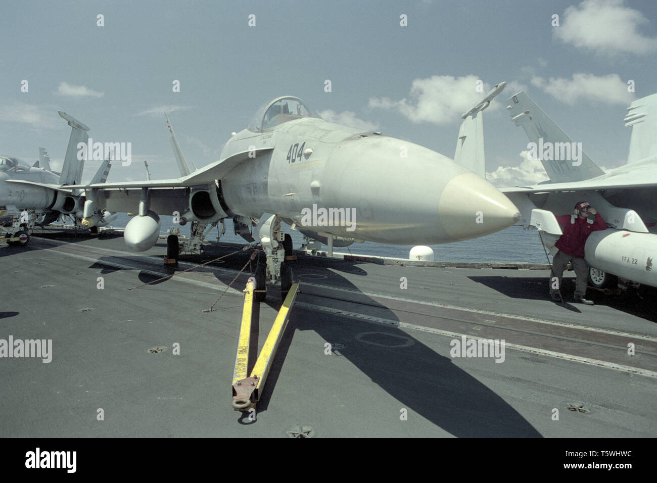 1st November 1993 Operation Continue Hope. F/A-18 Hornets on the flight ...