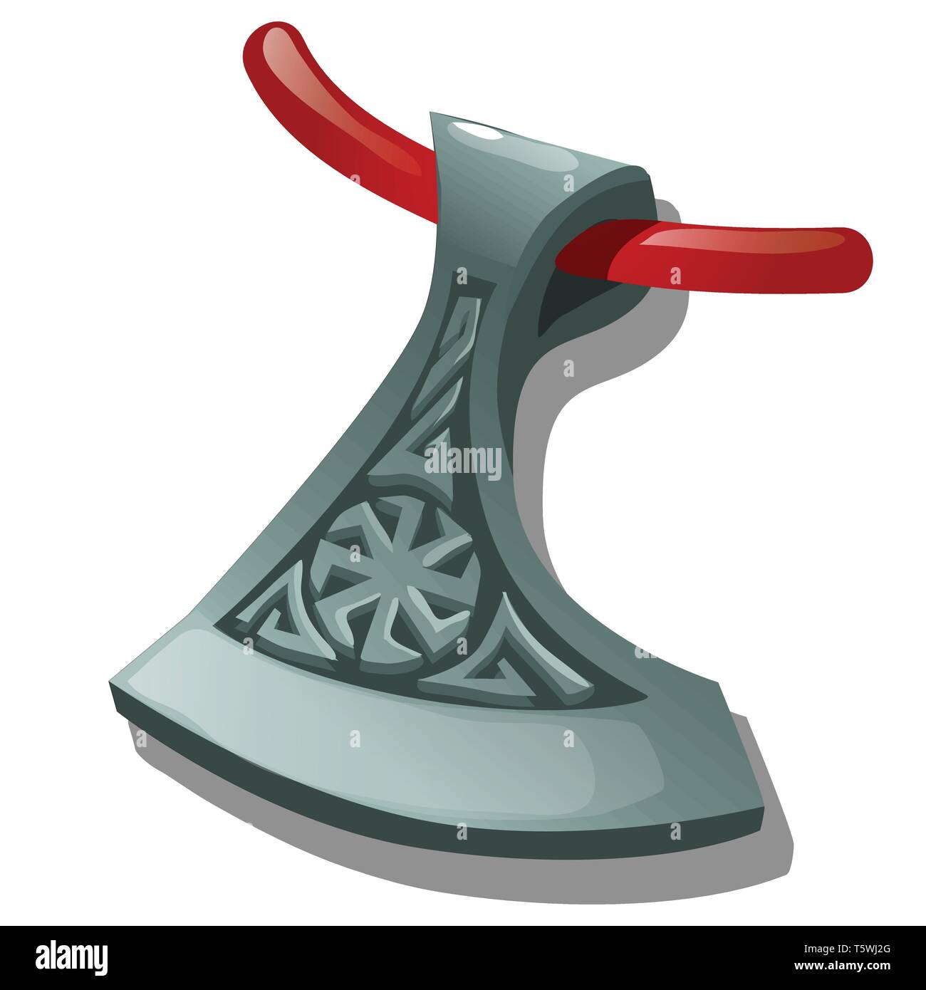 Ancient silver pendant with slavic symbol in the form of great axe of ...